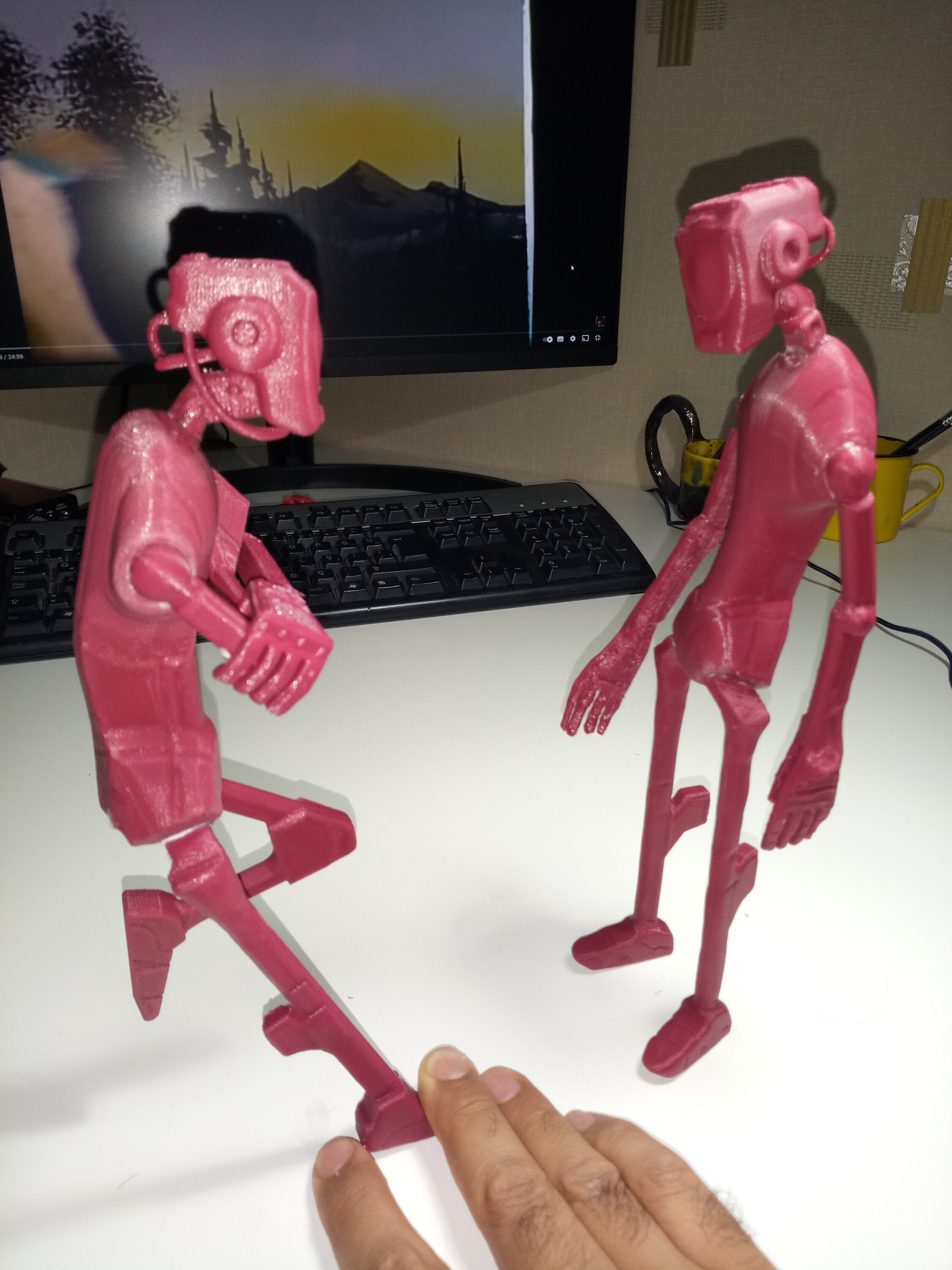 STL File Robots Figure Stray Cat Game - Etsy