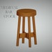 STL File Stool for 3D Printing Medieval Bar Stool - Etsy