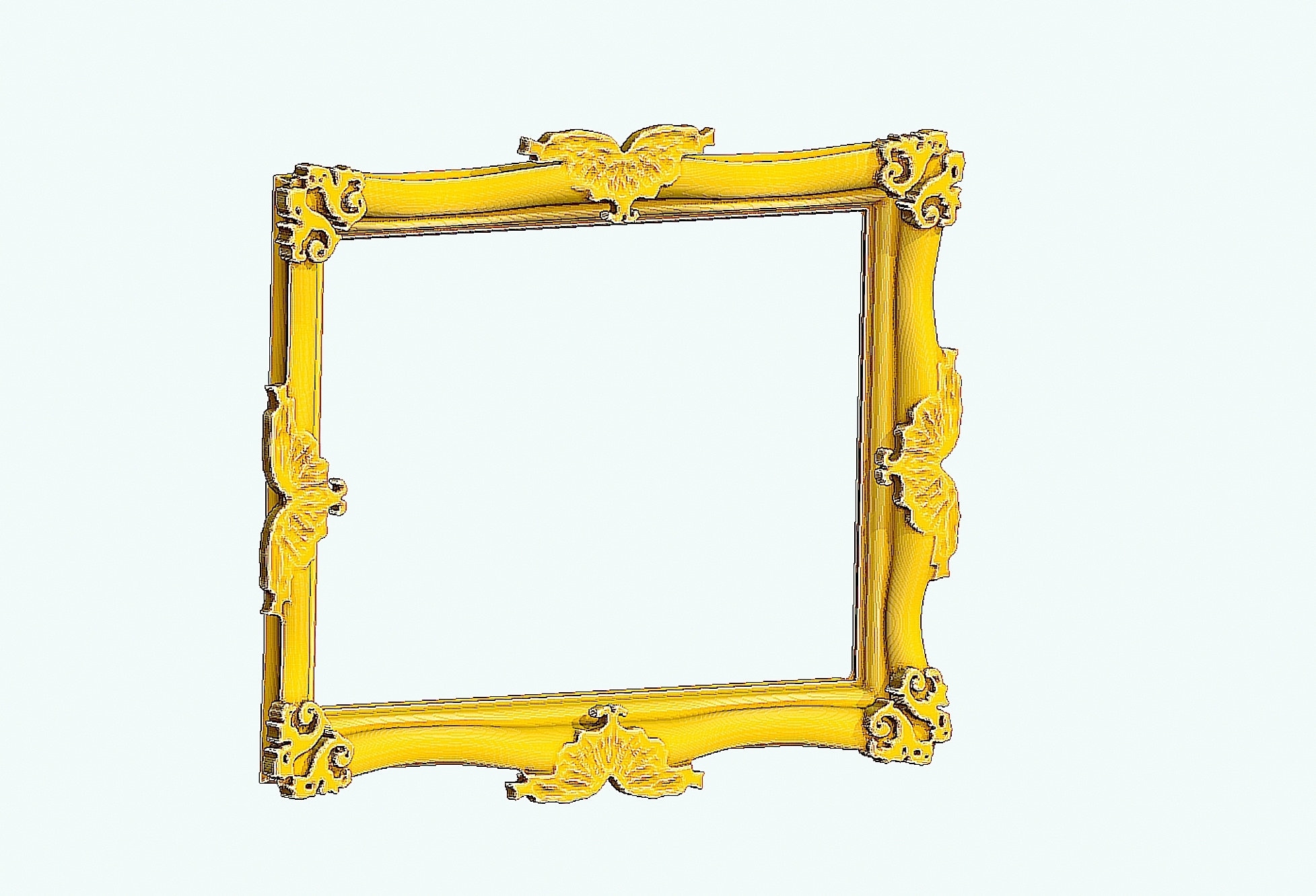 STL File Antique Frame for 3D Print Different Texture - Etsy