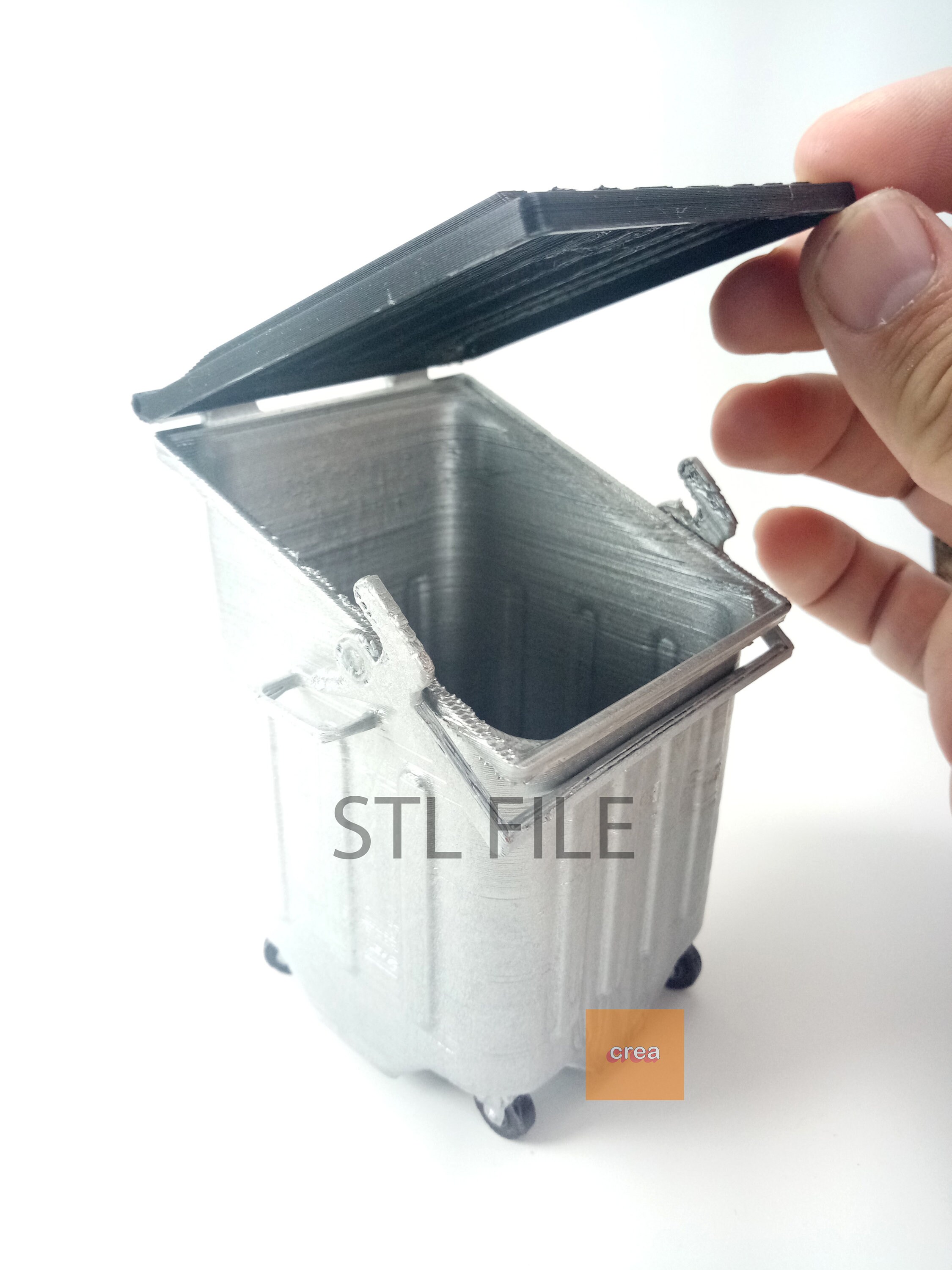 STL File Garbage Container Trash Can Holder Recycle Bin - Etsy