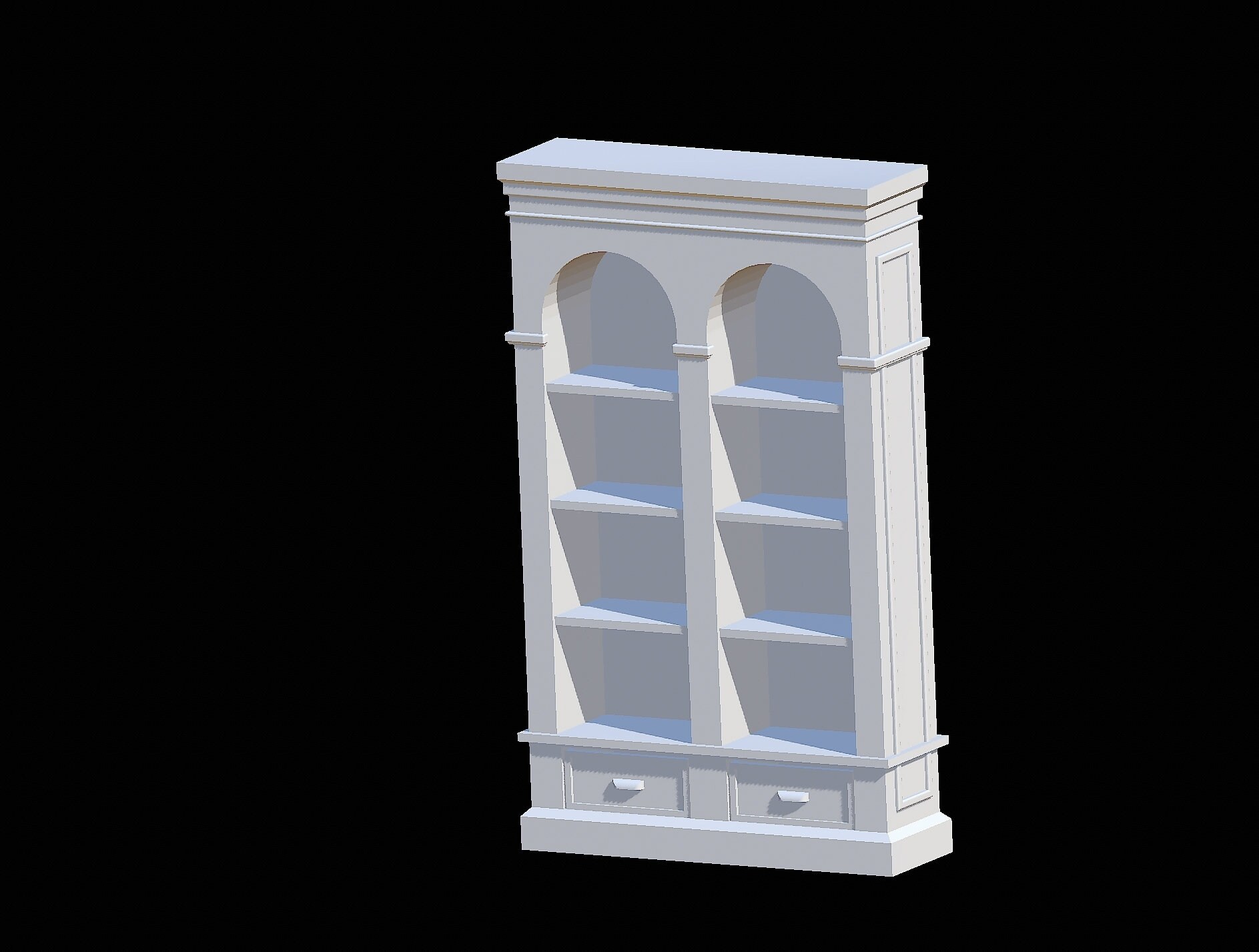 Miniature Bookcase STL File: 3D Printing Dollhouse Furniture - Etsy