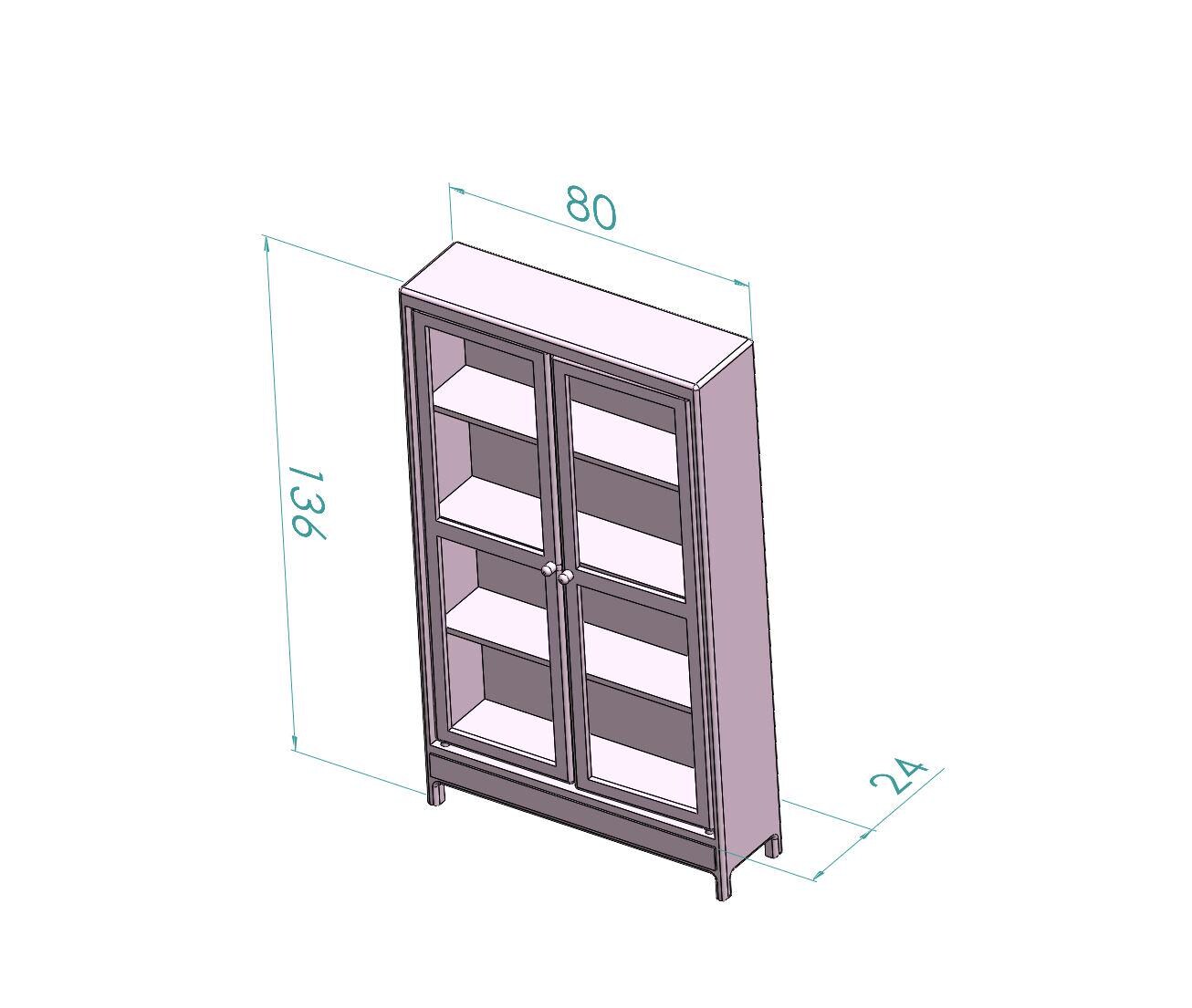 Miniature Bookcase STL File: 1/12 Scale Dollhouse Furniture (digital ...