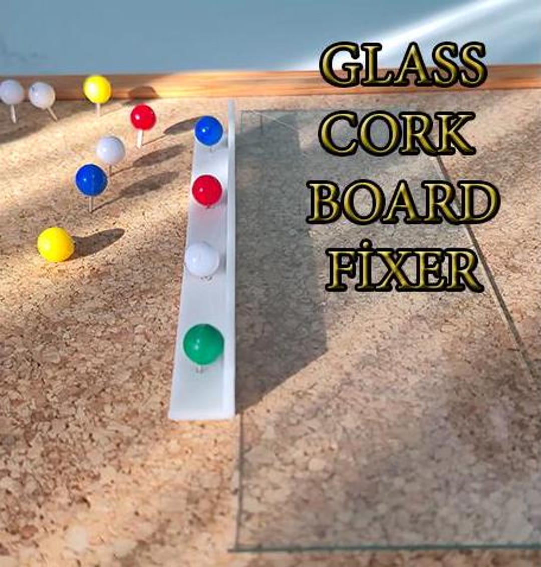 STL Files for 3d Printing Stained Glass Cork Board Fixer, Cork Board ...