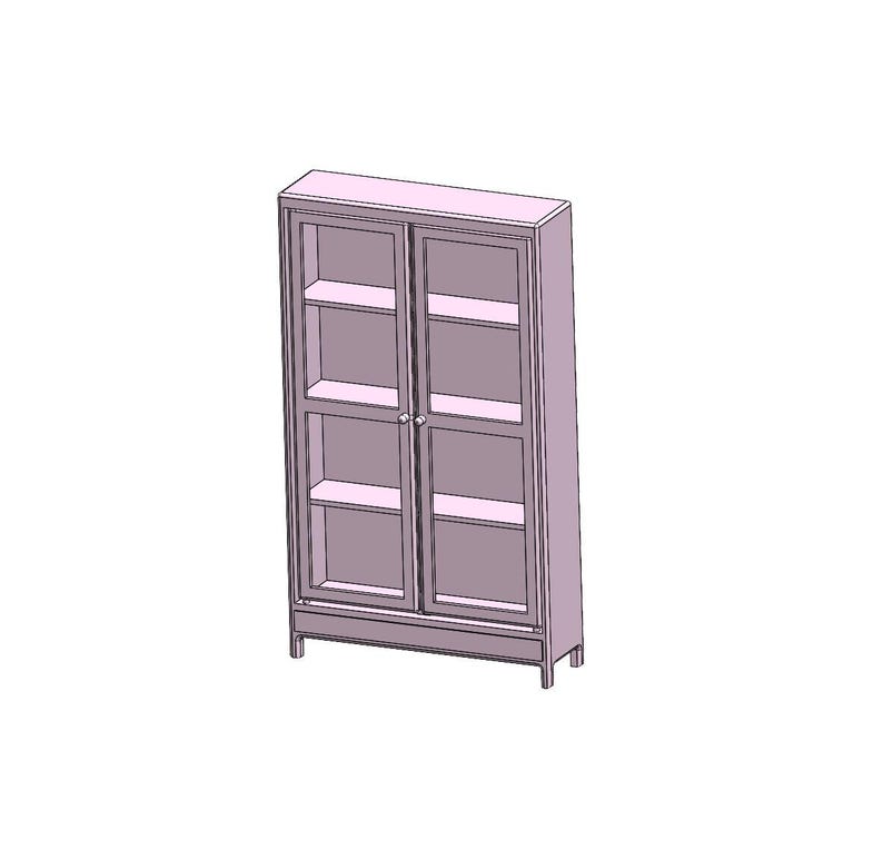 Miniature Bookcase STL File: 1/12 Scale Dollhouse Furniture (digital ...