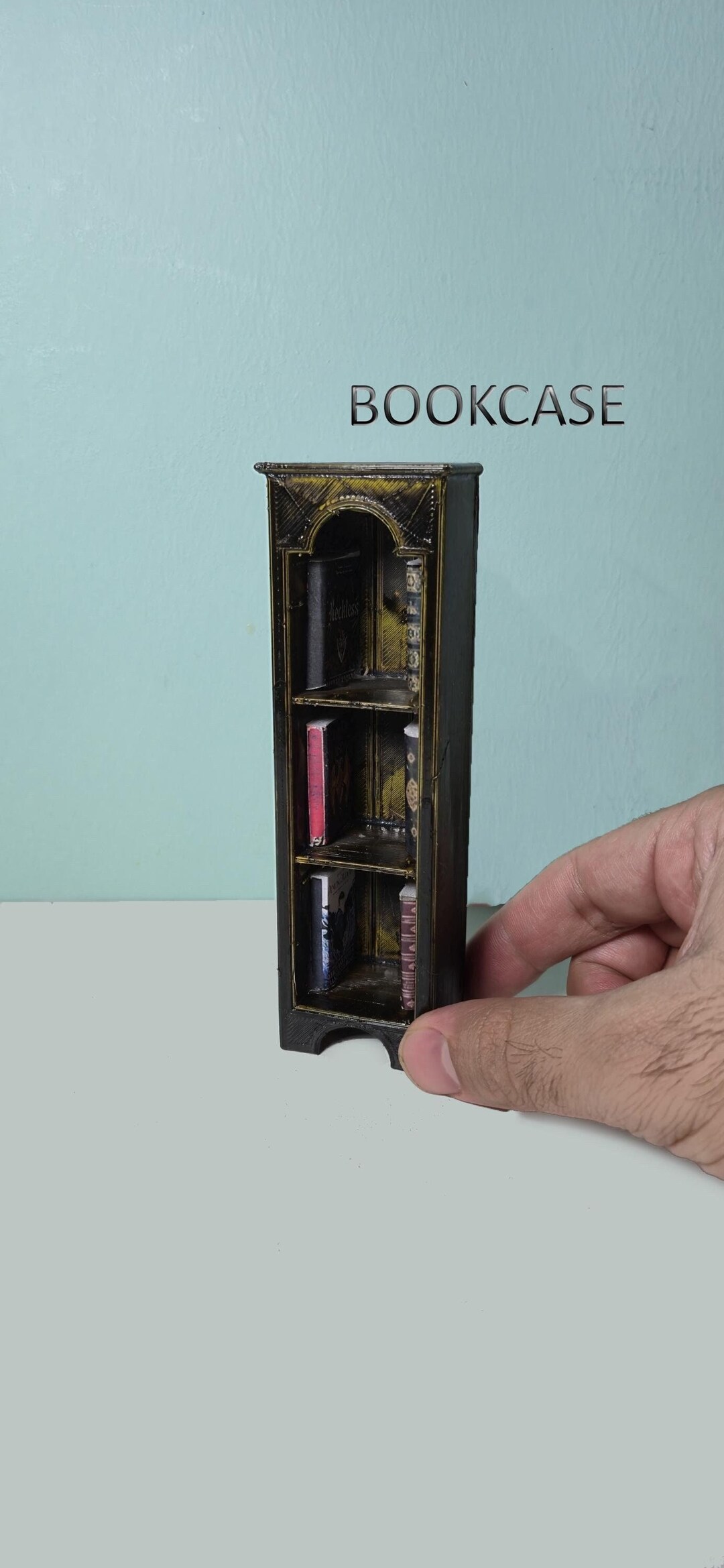STL File Miniature Bookcase - Miniature Furniture Digital STL Files for 3d Printing - Etsy