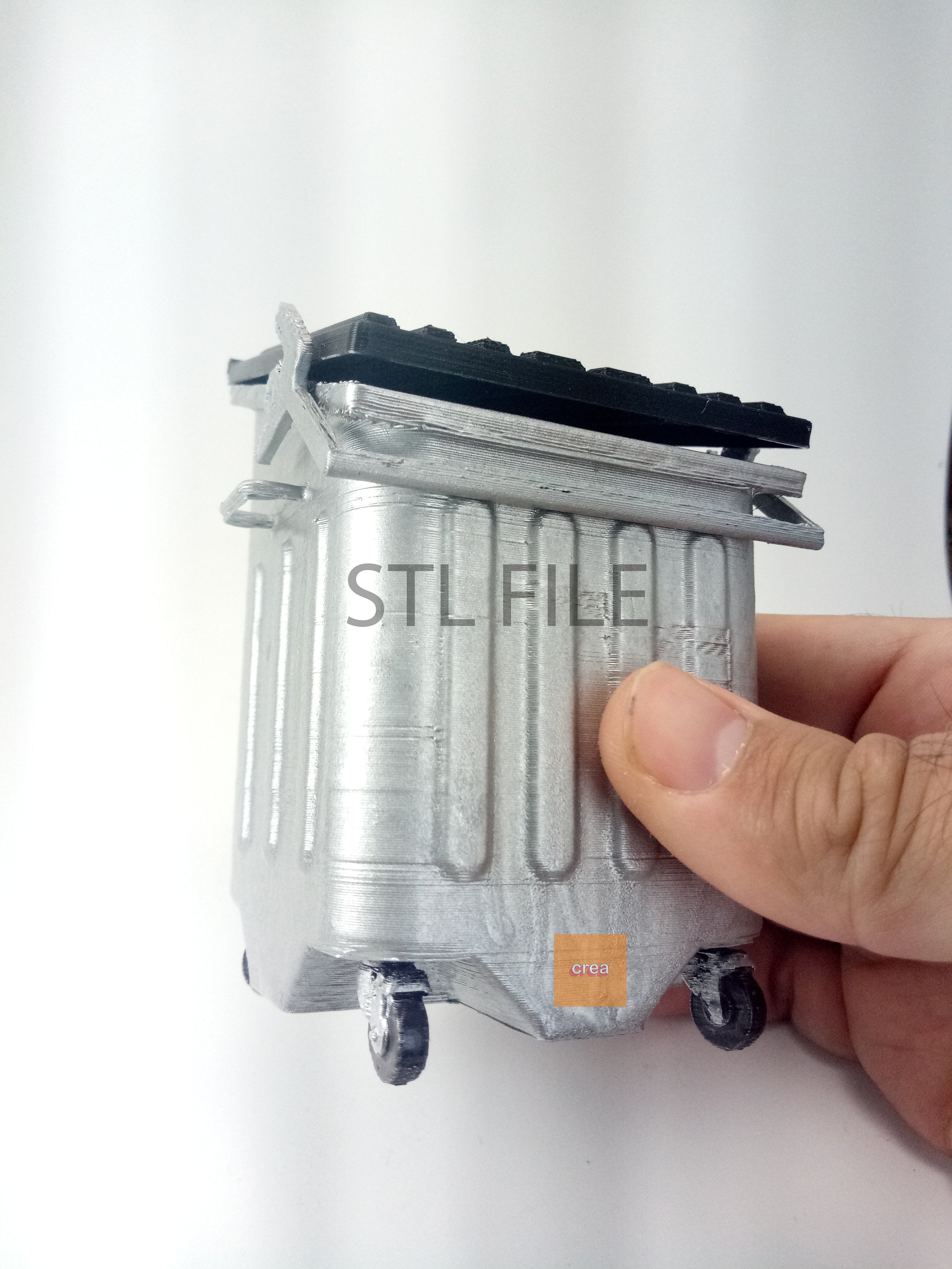 STL File Garbage Container Trash Can Holder Recycle Bin - Etsy