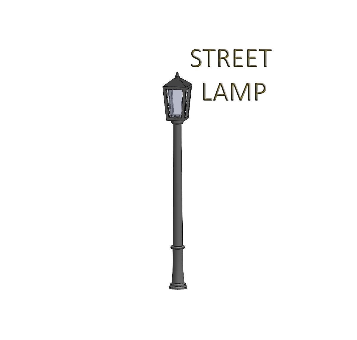 3D Printer Street Lamp STL File: 1/12 Scale Model (digital Download) - Etsy