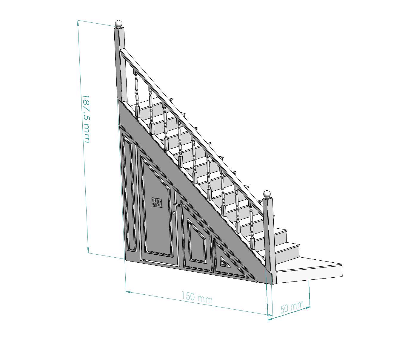 STL File , Cabinet Under the Staircase , Ladder, Stair - Etsy