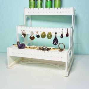 3D Earring Display Stand STL Files: Miniature Jewelry Organizer ...