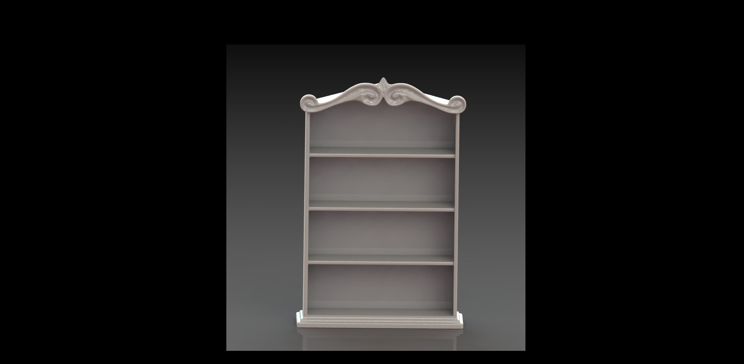 STL File Miniature Bookshelf Miniature Furniture Digital STL Files for ...