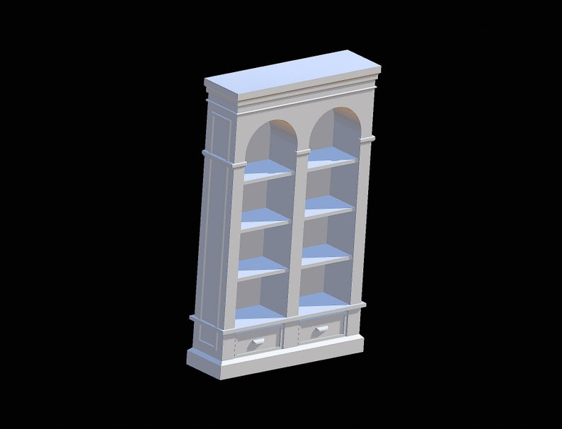 STL File Miniature Bookcase Miniature Furniture Digital STL Files for 3d Printing - Etsy