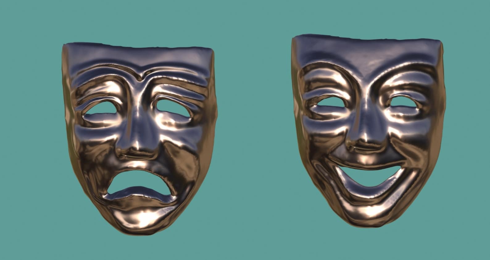 STL File Theater Mask Crying and Smiling Face - Etsy