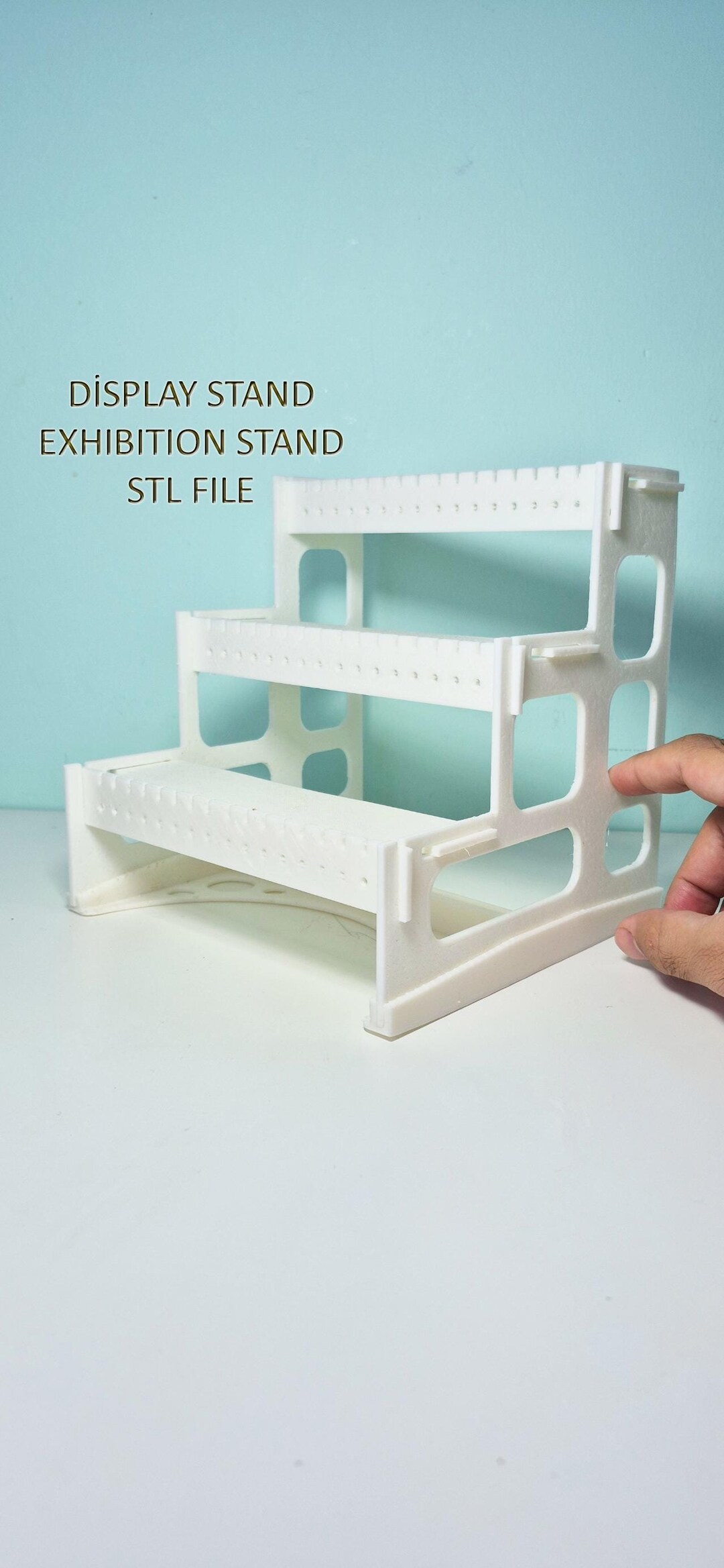 3D Earring Display Stand STL Files: Miniature Jewelry Organizer ...