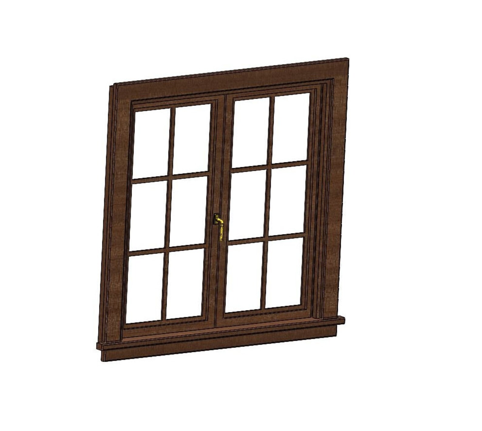 Openable Window 3D Print STL File (1/12 Scale) - Etsy
