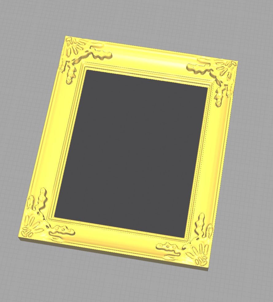 STL File Antique Texture Frame for 3D Print - Etsy