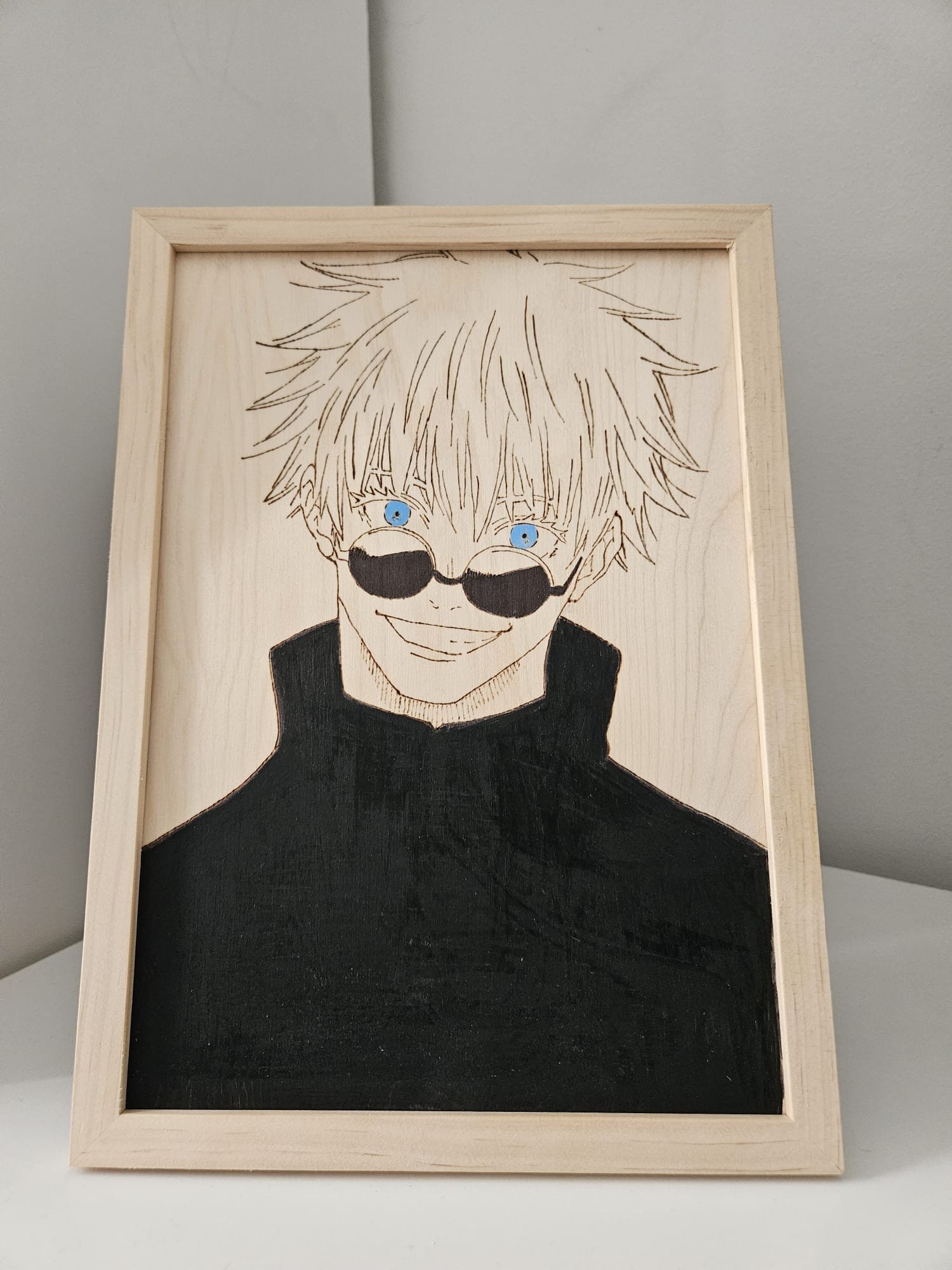 Satoru Gojo Wood Engraving Jujutsu Kaisen Handmade Crafts - Etsy