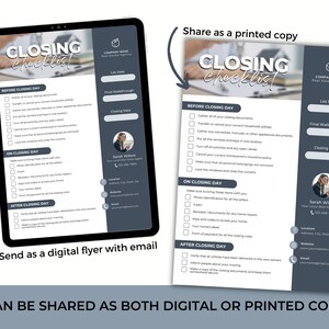 Real Estate Closing Checklist Template | Closing Checklist | Real ...