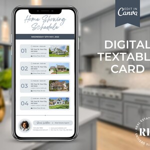 Digital Home Showing Schedule | Buyer Viewing Schedule | Real Estate ...