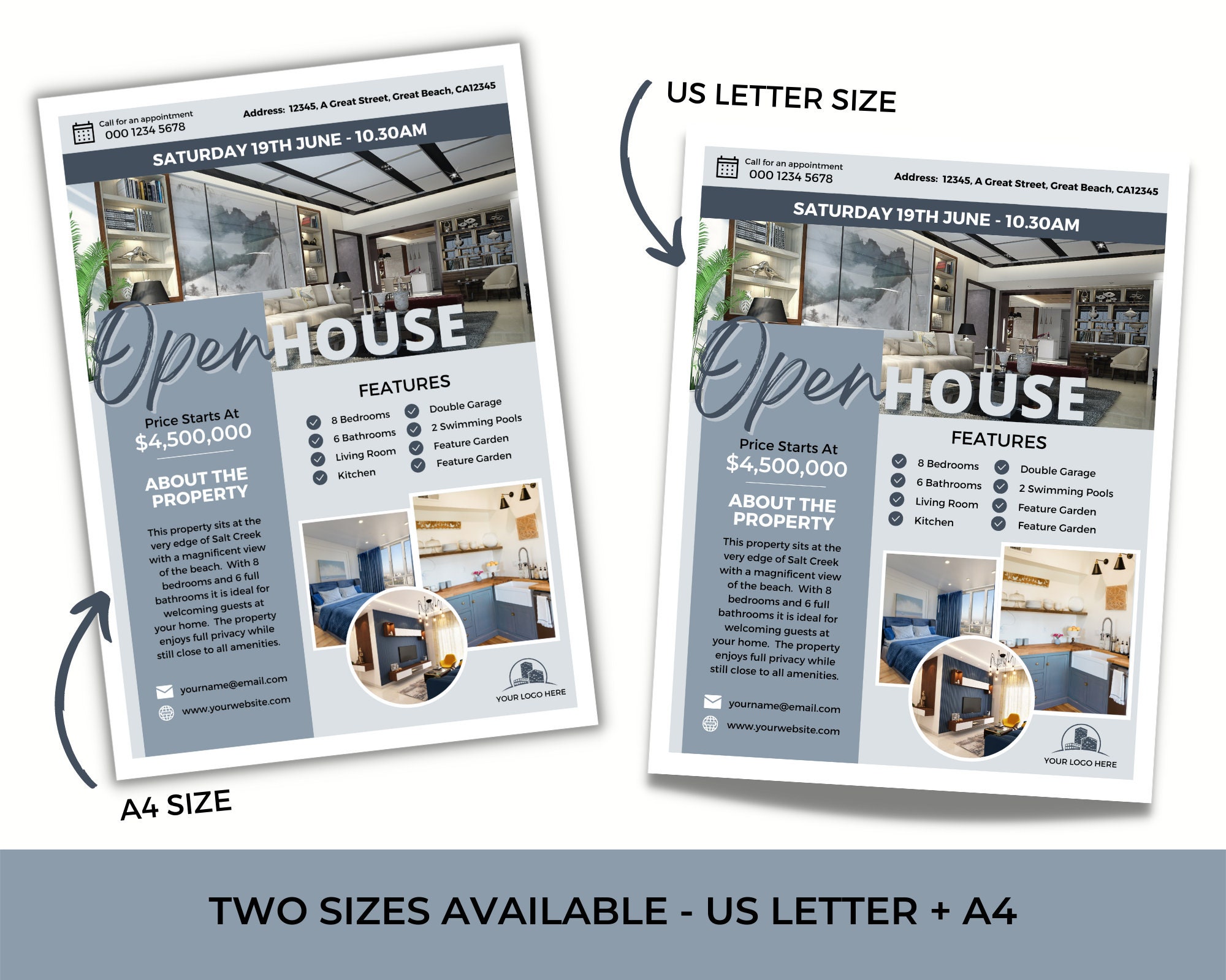 Real Estate Open House Flyer Template | Open House Flyer | Real Estate ...