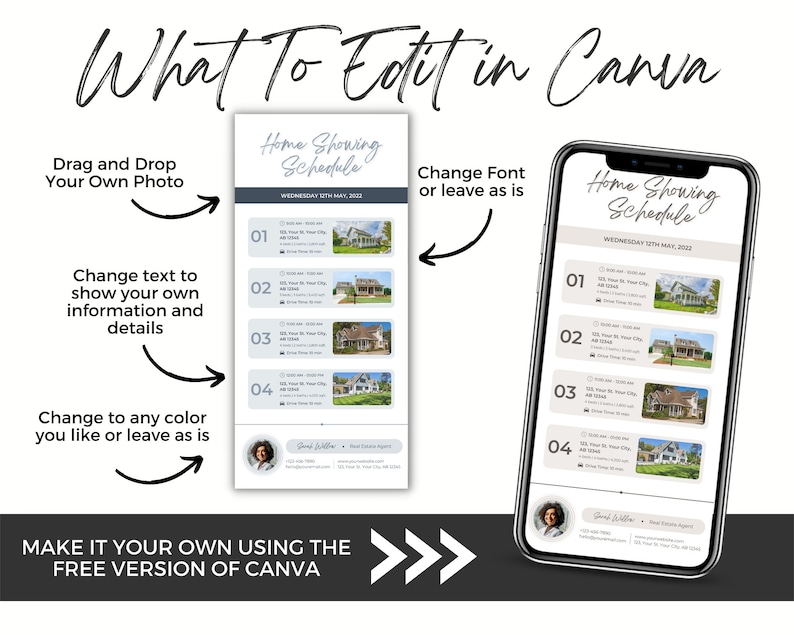 Digital Home Showing Schedule | Buyer Viewing Schedule | Real Estate ...