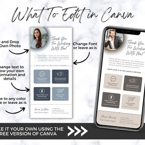 REALTOR Review Request Textable Card | Real Estate Agent Branding ...