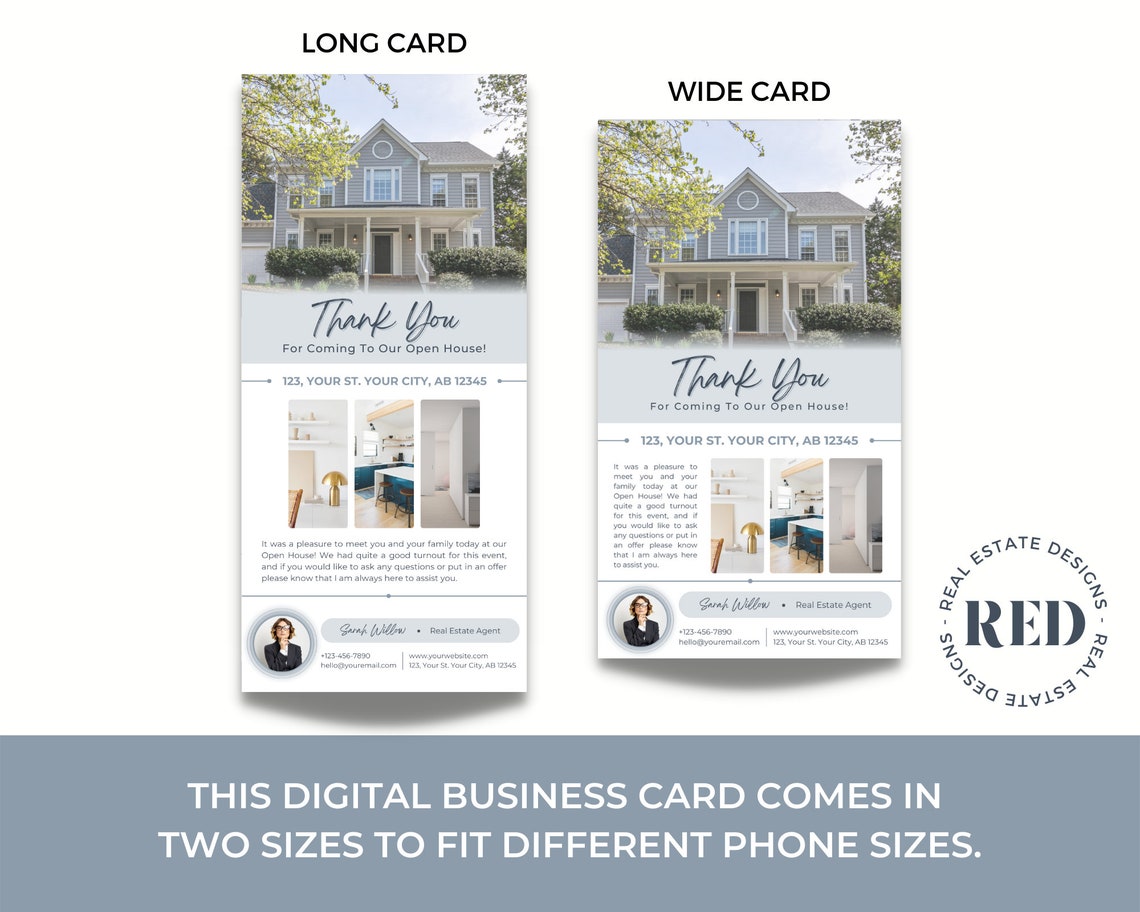 Open House Thank You Textable Card Real Estate Textable Card Canva ...