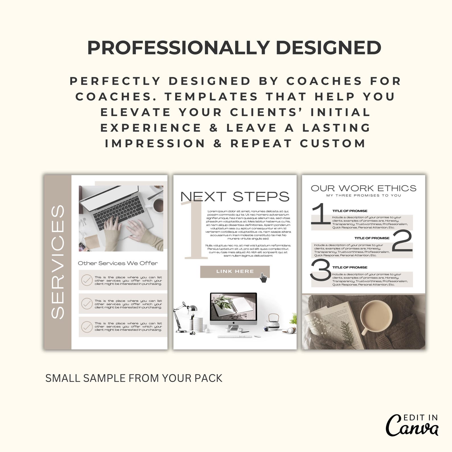 Editable Coaching Templates | Canva Client Welcome Kits | Coaching ...