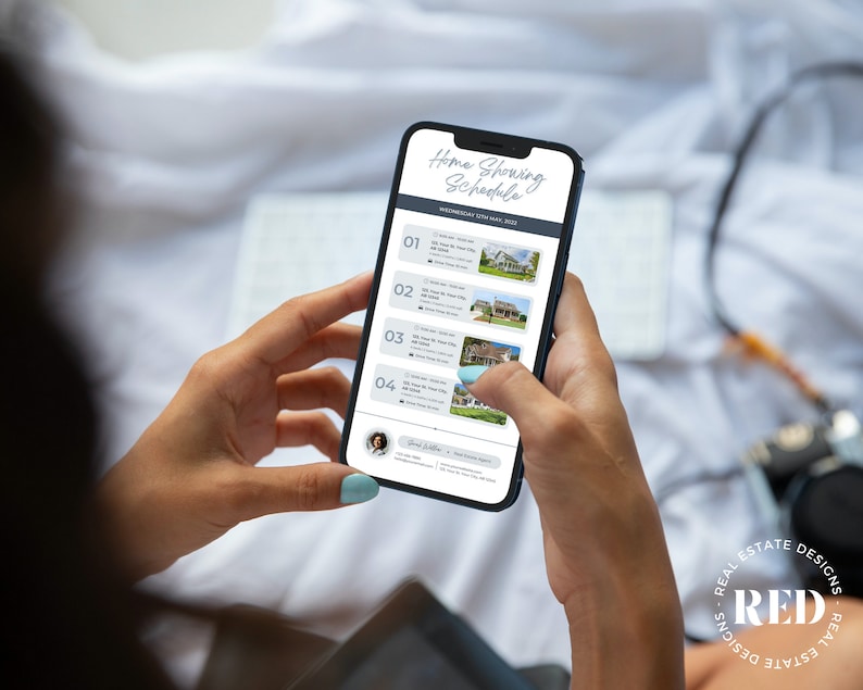 Digital Home Showing Schedule | Buyer Viewing Schedule | Real Estate ...