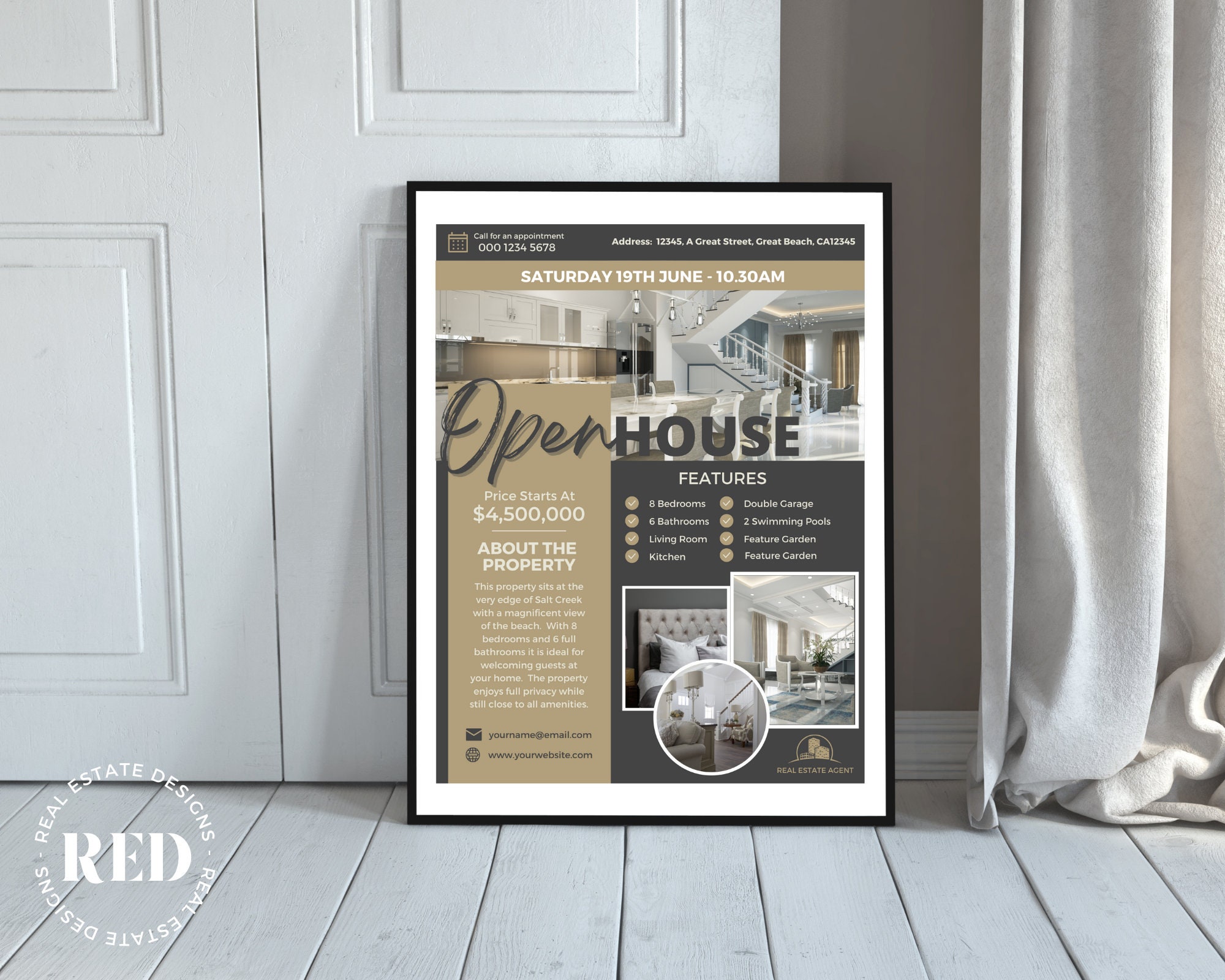 Real Estate Open House Flyer Template Open House Flyer Real Estate ...