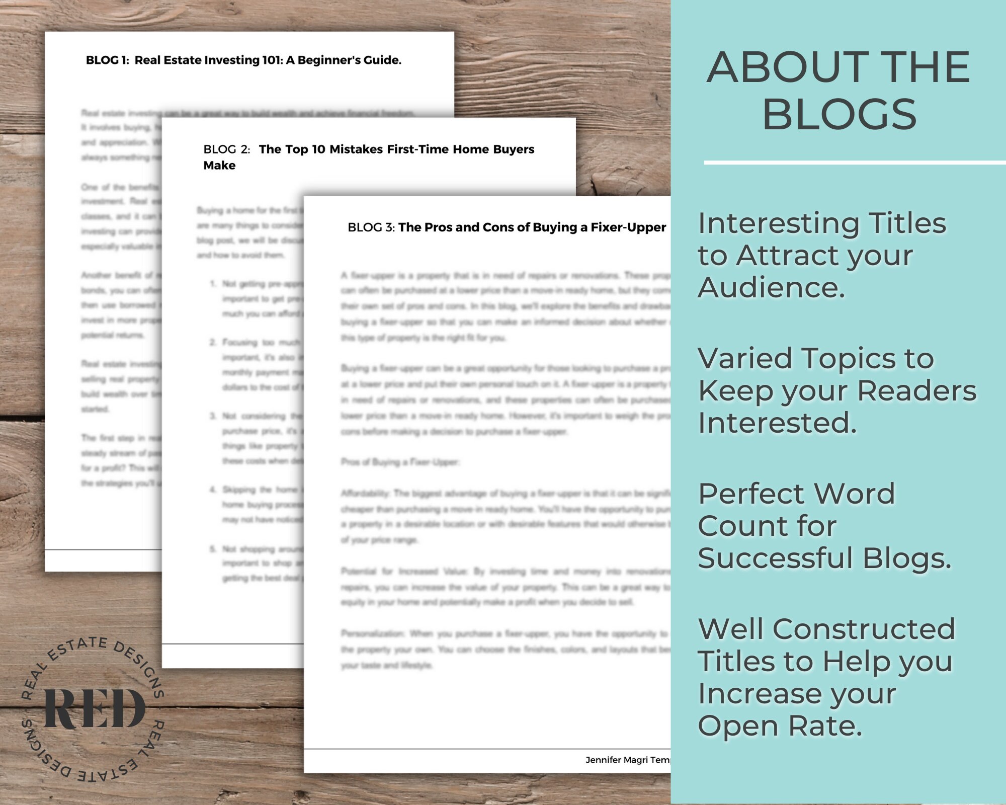 Real Estate Blog Posts | Done for You Realtor Blogs | Pre-written Blogs ...