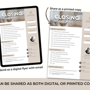 Closing Checklist | Real Estate Closing Checklist Template | Real ...