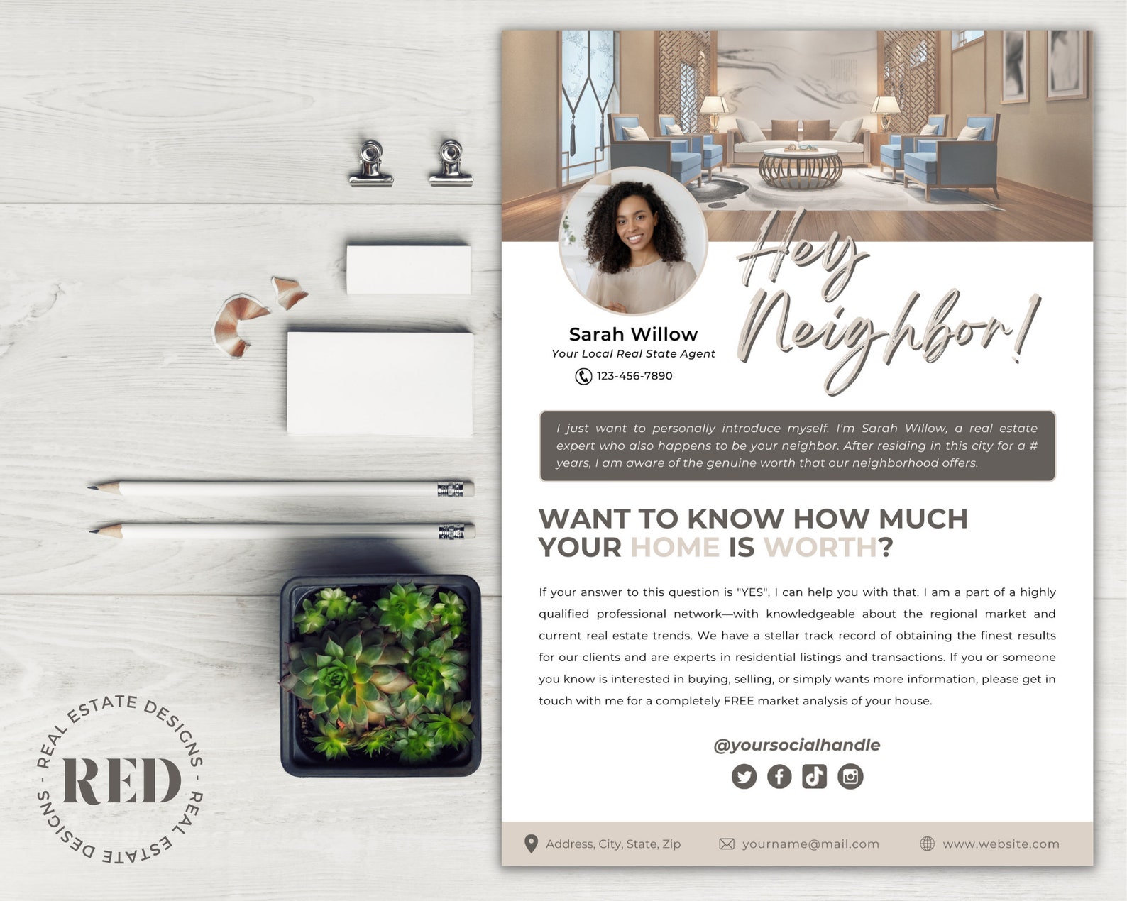 REALTOR Introduction Letter | Hey Neighbour | Real Estate Marketing ...