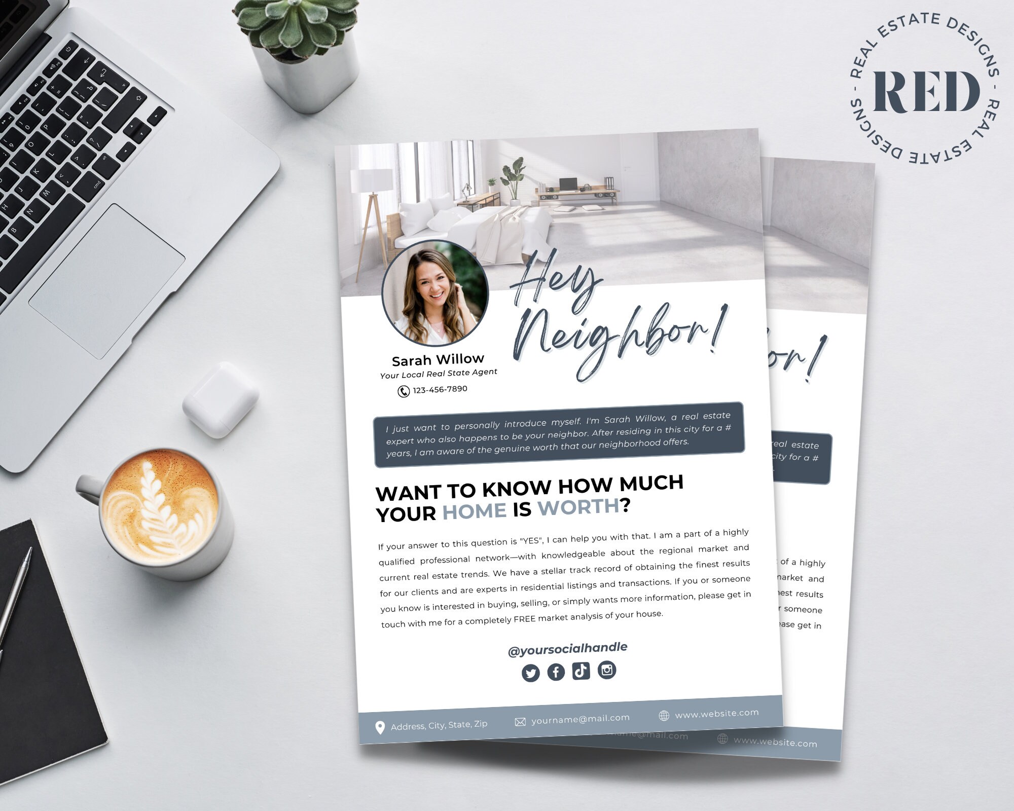 Real Estate Introduction Letter Hey Neighbour Real Estate Marketing ...