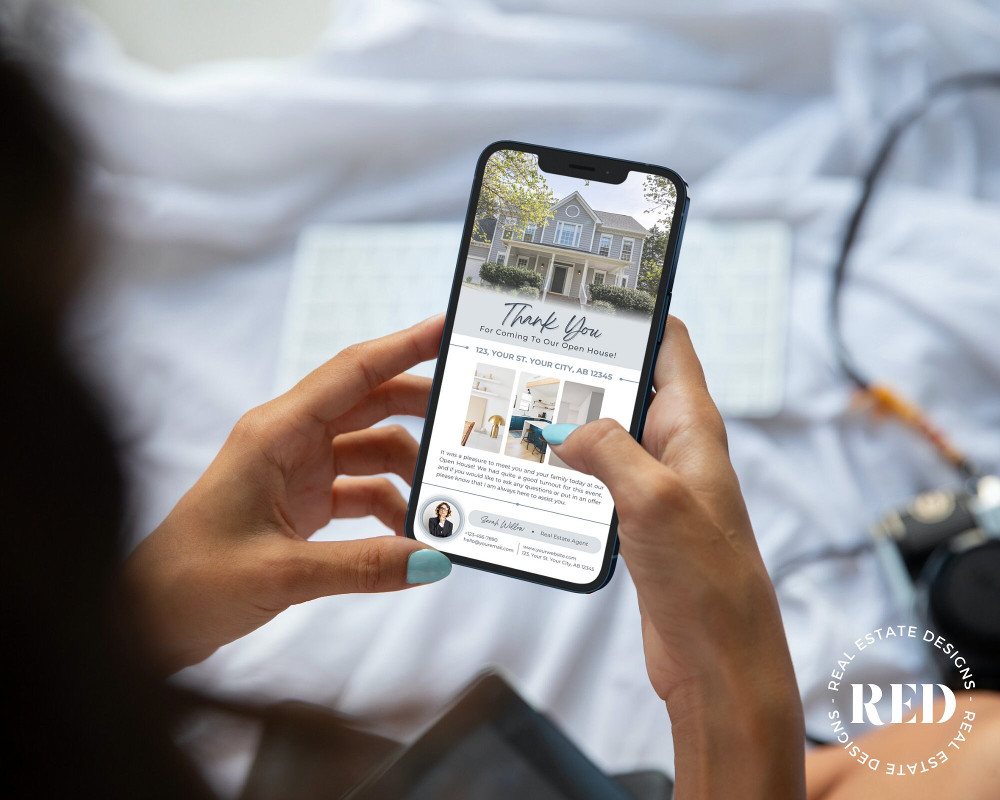 Open House Thank You Textable Card Real Estate Textable Card Canva ...