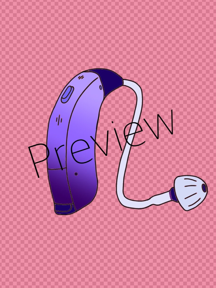 Colorful Hearing Aids Clipart (png Files) - Etsy