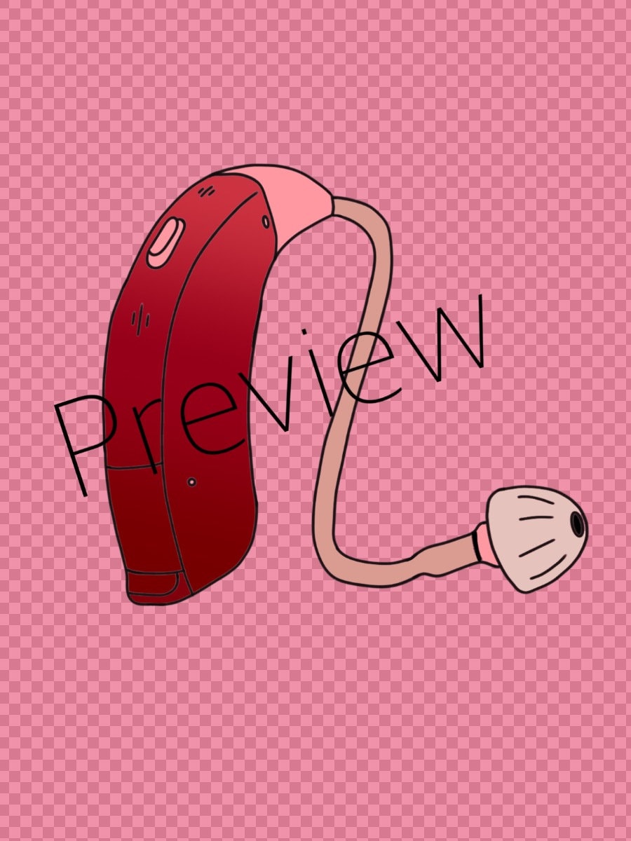 Colorful Hearing Aids Clipart (png Files) - Etsy
