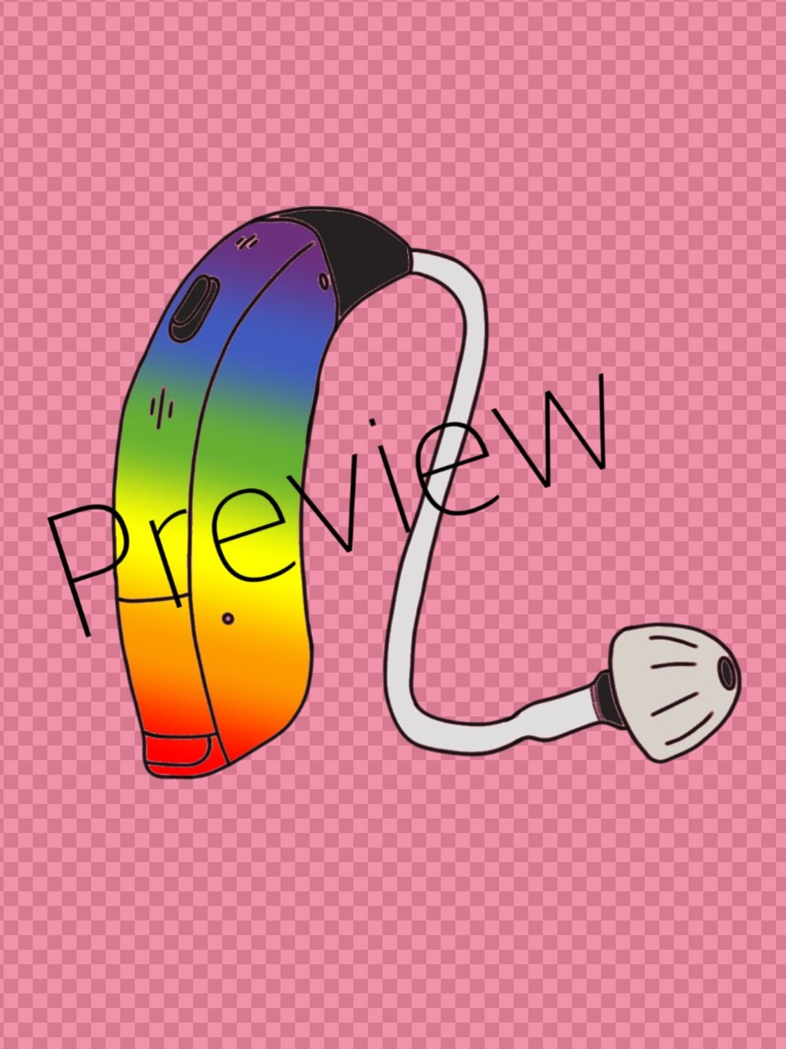 Colorful Hearing Aids Clipart (png Files) - Etsy