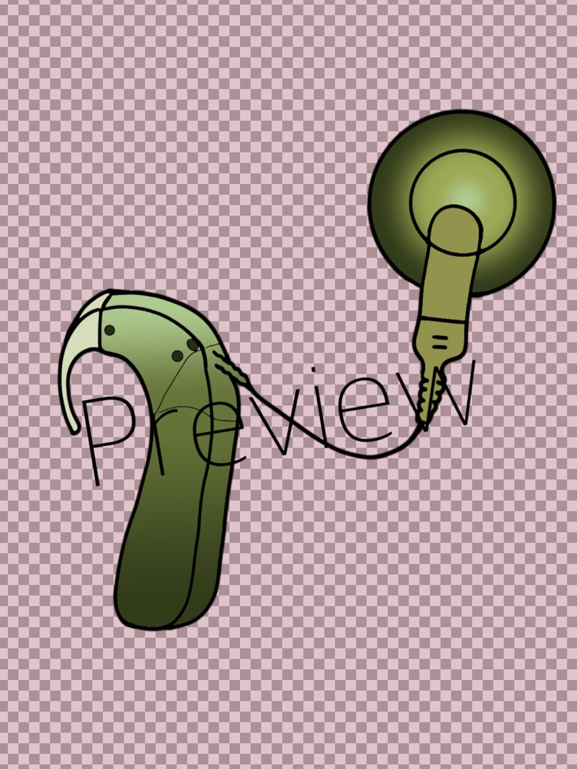 Colorful Cochlear Implant Png Files - Etsy