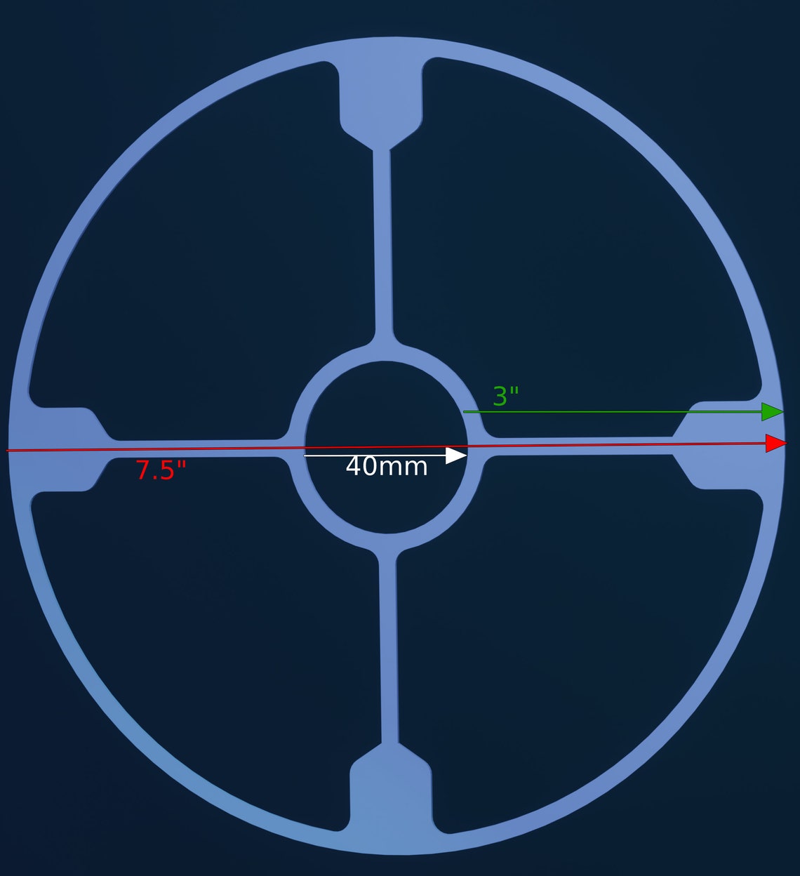 Warhammer 40k Objective Marker Radius X 6 Various 40k Faction Styles ...