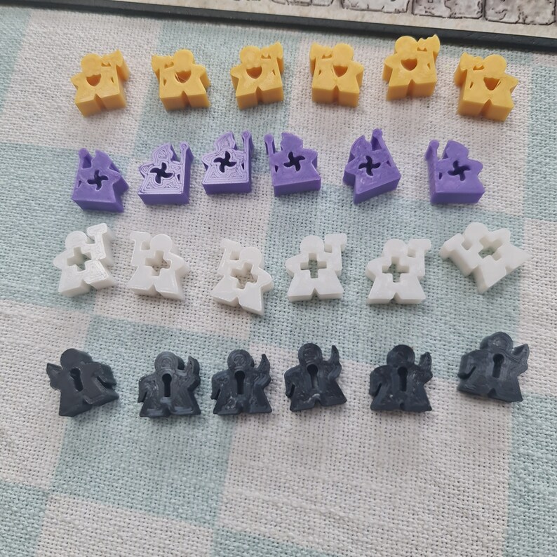 Lords of Waterdeep Custom Meeples 100 Set Tokens Tabletop Gaming Token ...