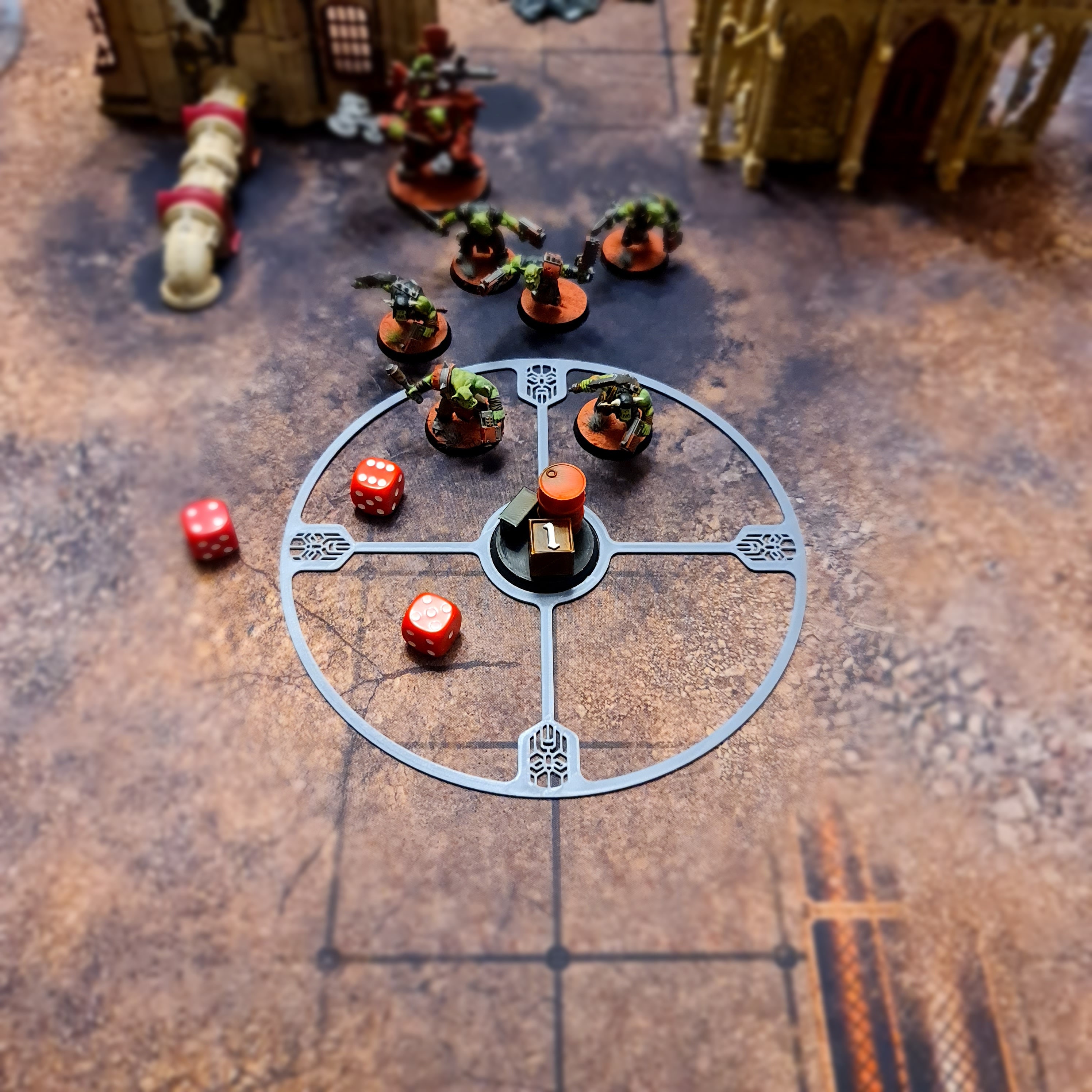 Warhammer 40k Objective Marker Radius X 6 Various 40k Faction Styles ...