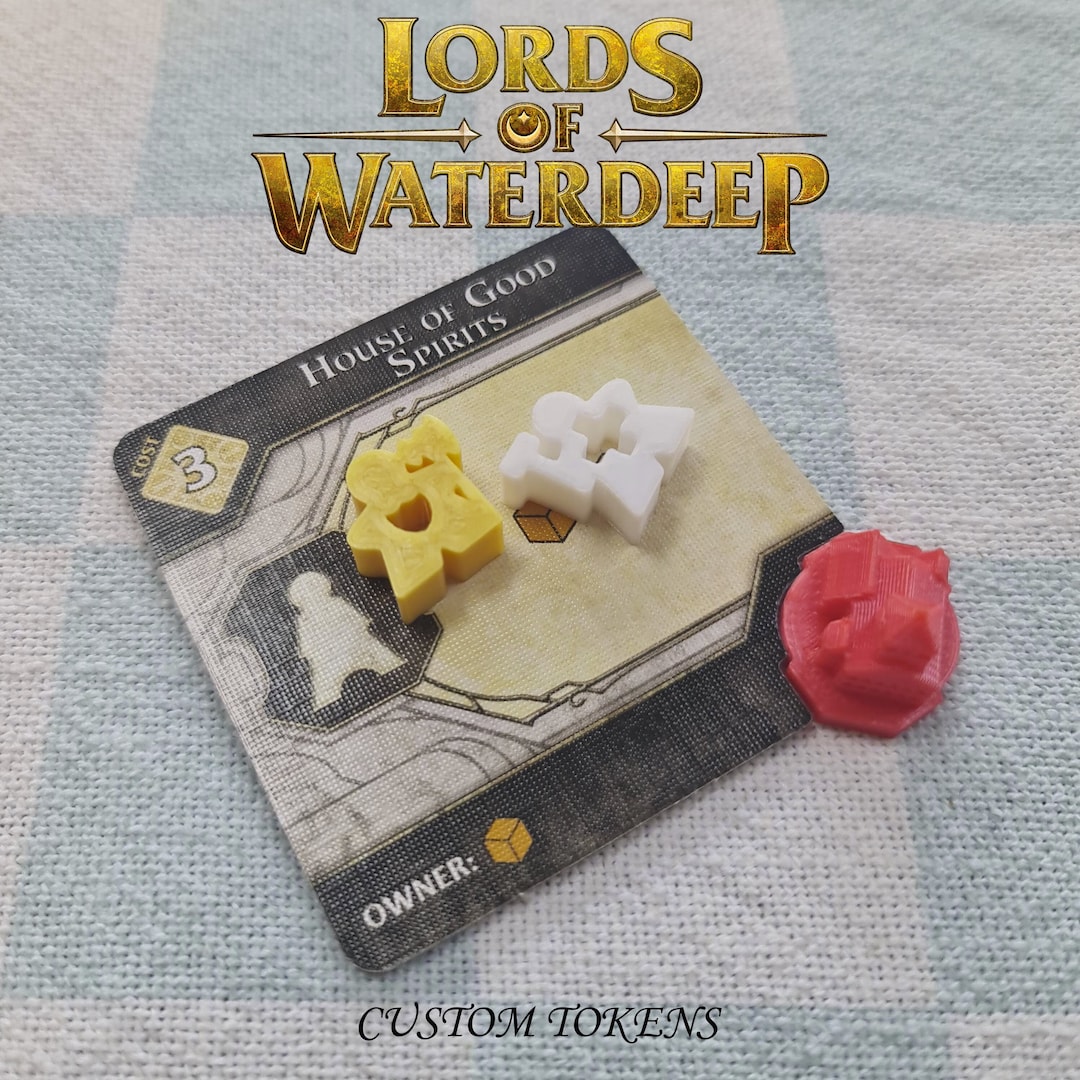 Lords of Waterdeep Custom Meeples 100 Set Tokens Tabletop Gaming Token ...