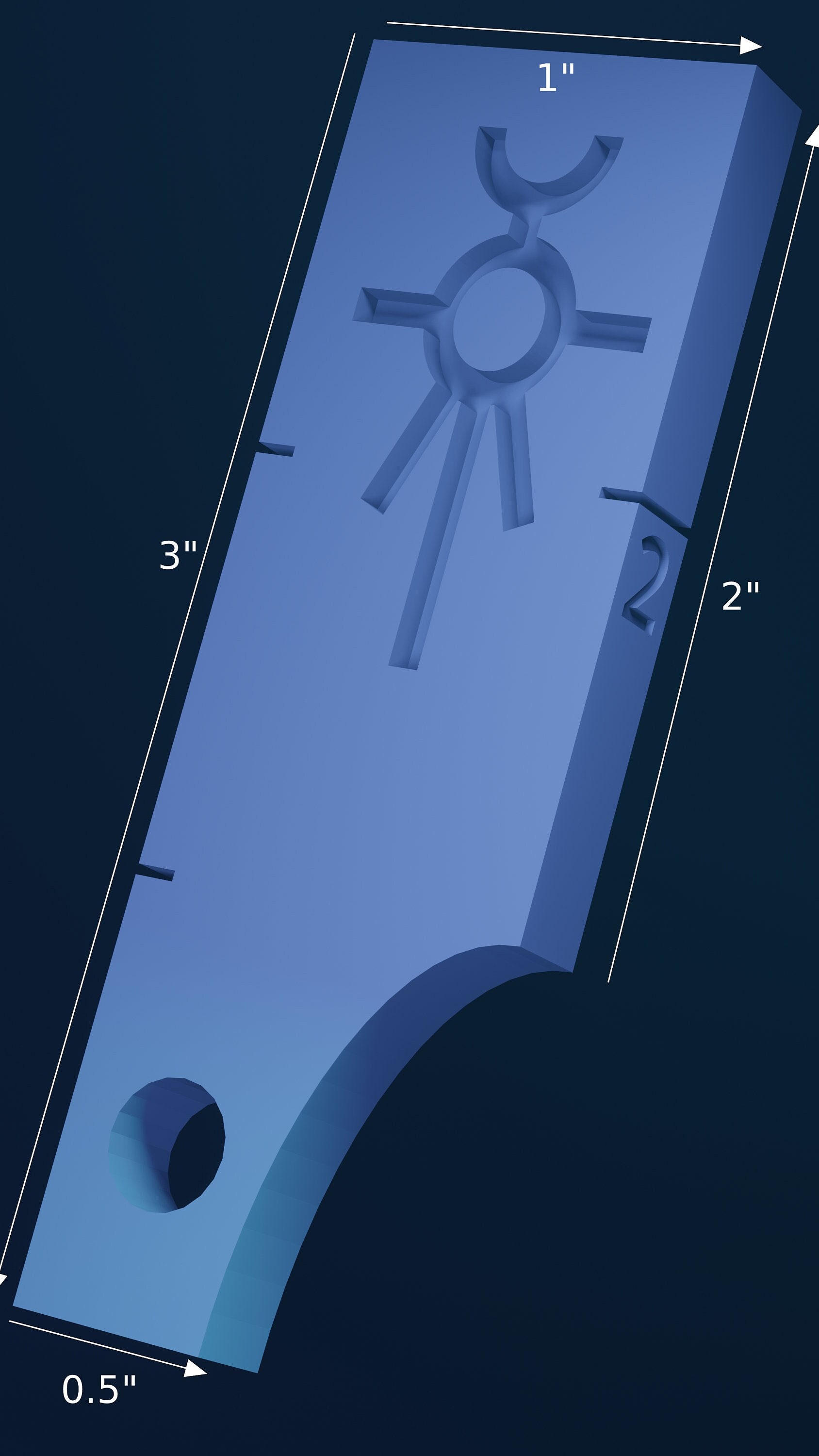 40k Combat Gauge Set / Measurement Tool Set of 2 3 .5 2 1 Pile in ...