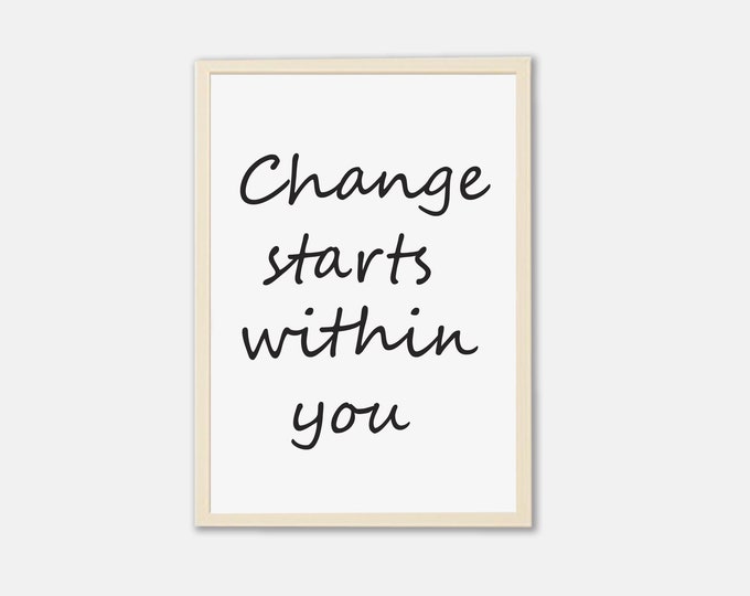 Print, Quotes Print, Poster Print, Wall Art Quotes, Typography Print ...