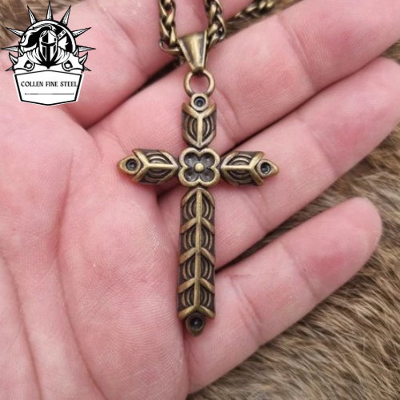 Ragnar Lothbrok Cross Necklace Viking Stainless Steel Cross - Etsy