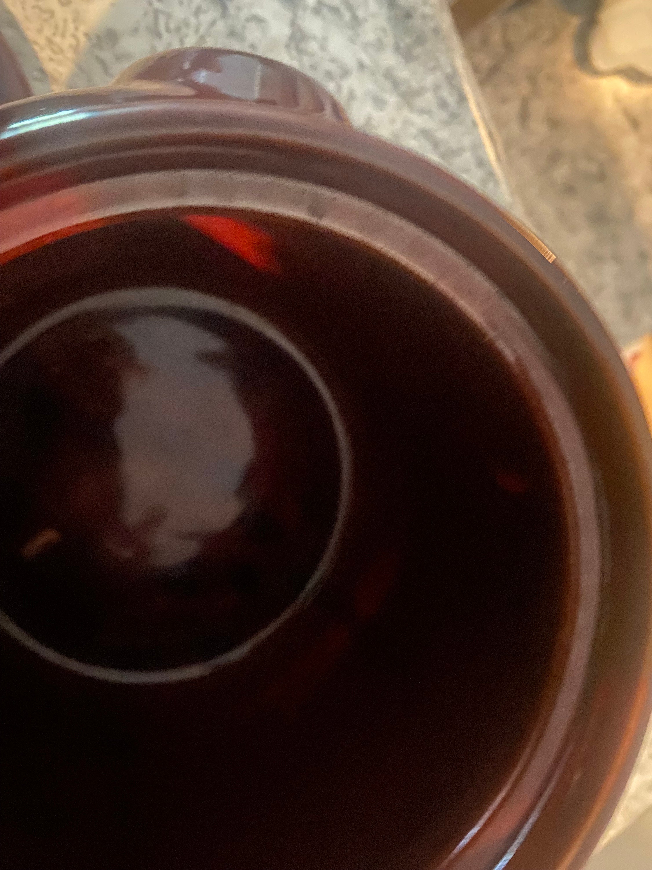 Brown Bean-pot, Stoneware, Grandmas Beanpot, Baked Beans Pot, Heavy ...