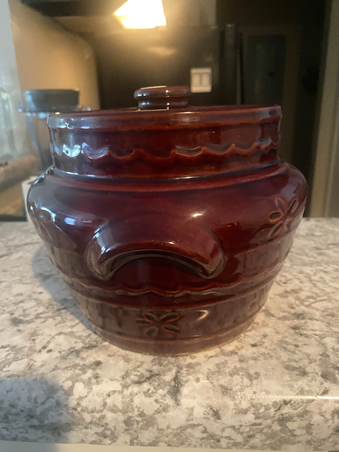 Brown Bean-pot, Stoneware, Grandma’s Beanpot, Baked Beans Pot, Heavy ...