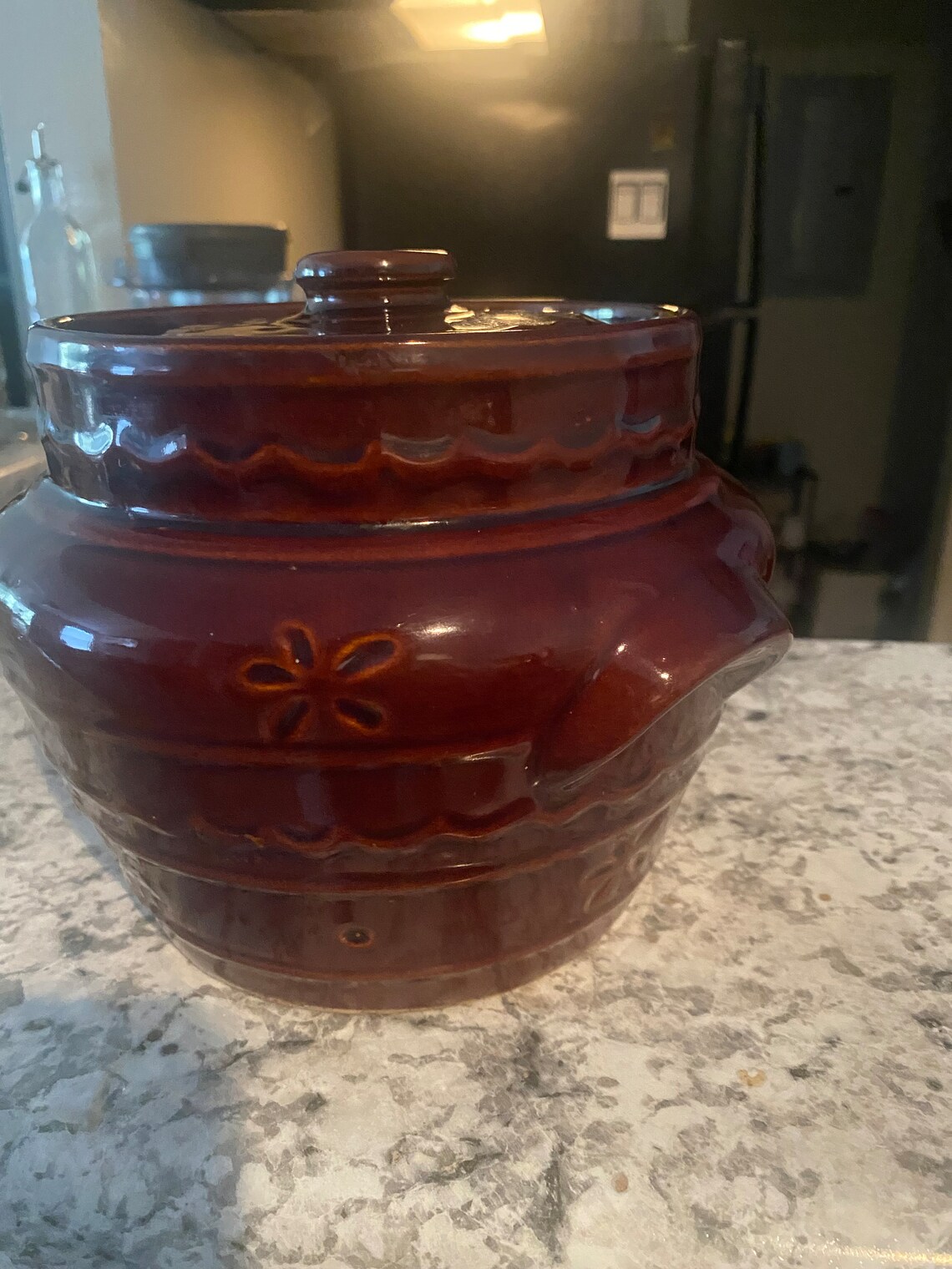 Brown Bean-pot, Stoneware, Grandma’s Beanpot, Baked Beans Pot, Heavy ...