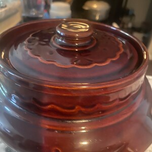 Brown Bean-pot, Stoneware, Grandma’s Beanpot, Baked Beans Pot, Heavy ...
