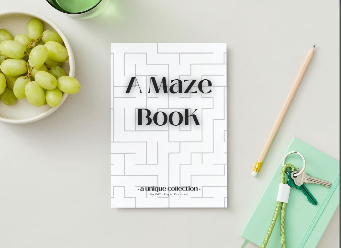 A Digital Maze Book 40 Mazes and Positive Affirmations - Etsy